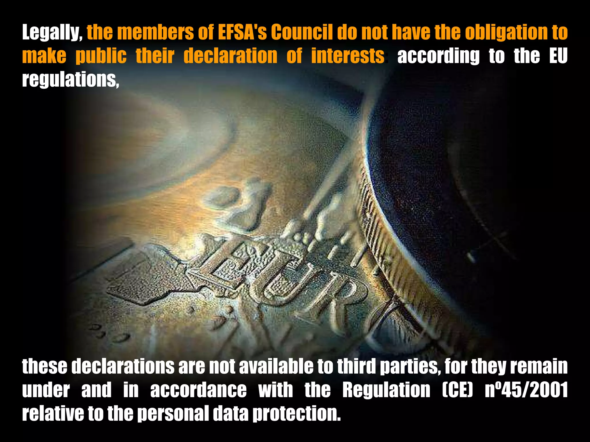 EFSA: EUROPEAN FOOD SAFETY AUTHORITY | PPS