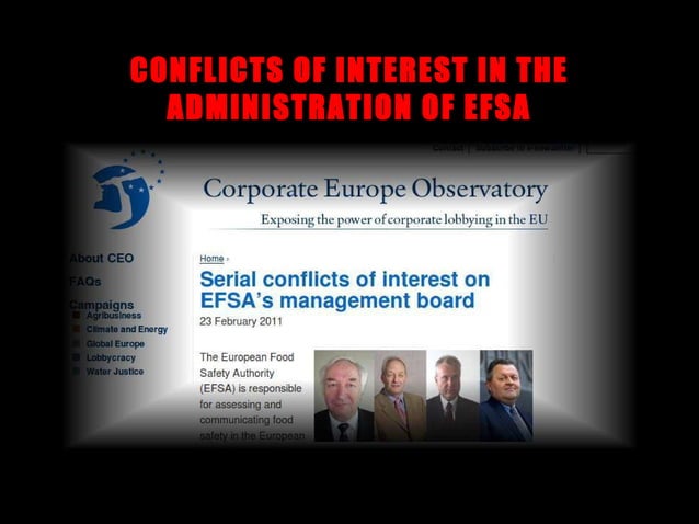 EFSA: EUROPEAN FOOD SAFETY AUTHORITY | PPS | Agriculture | Industries