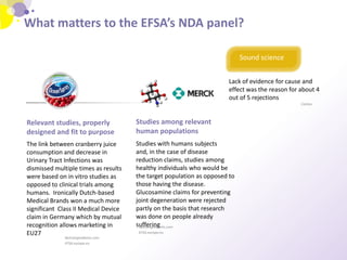 Impacts of EFSA Food Health Claims Evaluation - George Tsakraklides | PPTX