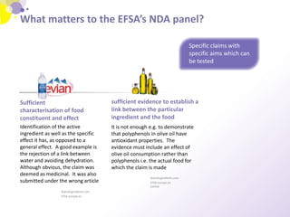 Impacts of EFSA Food Health Claims Evaluation - George Tsakraklides | PPTX