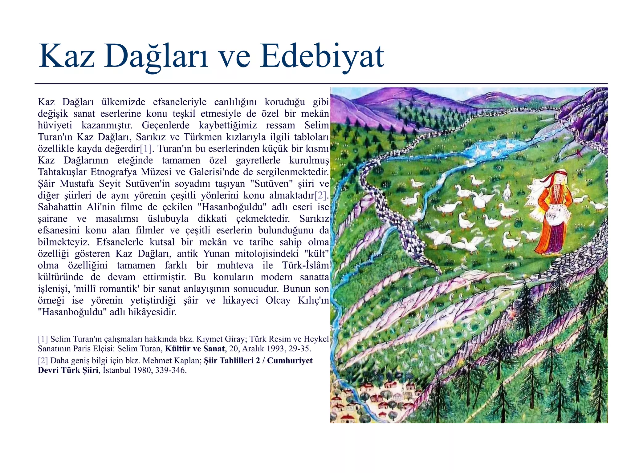 Efsaneler di̇yari kazdağlari | PPT