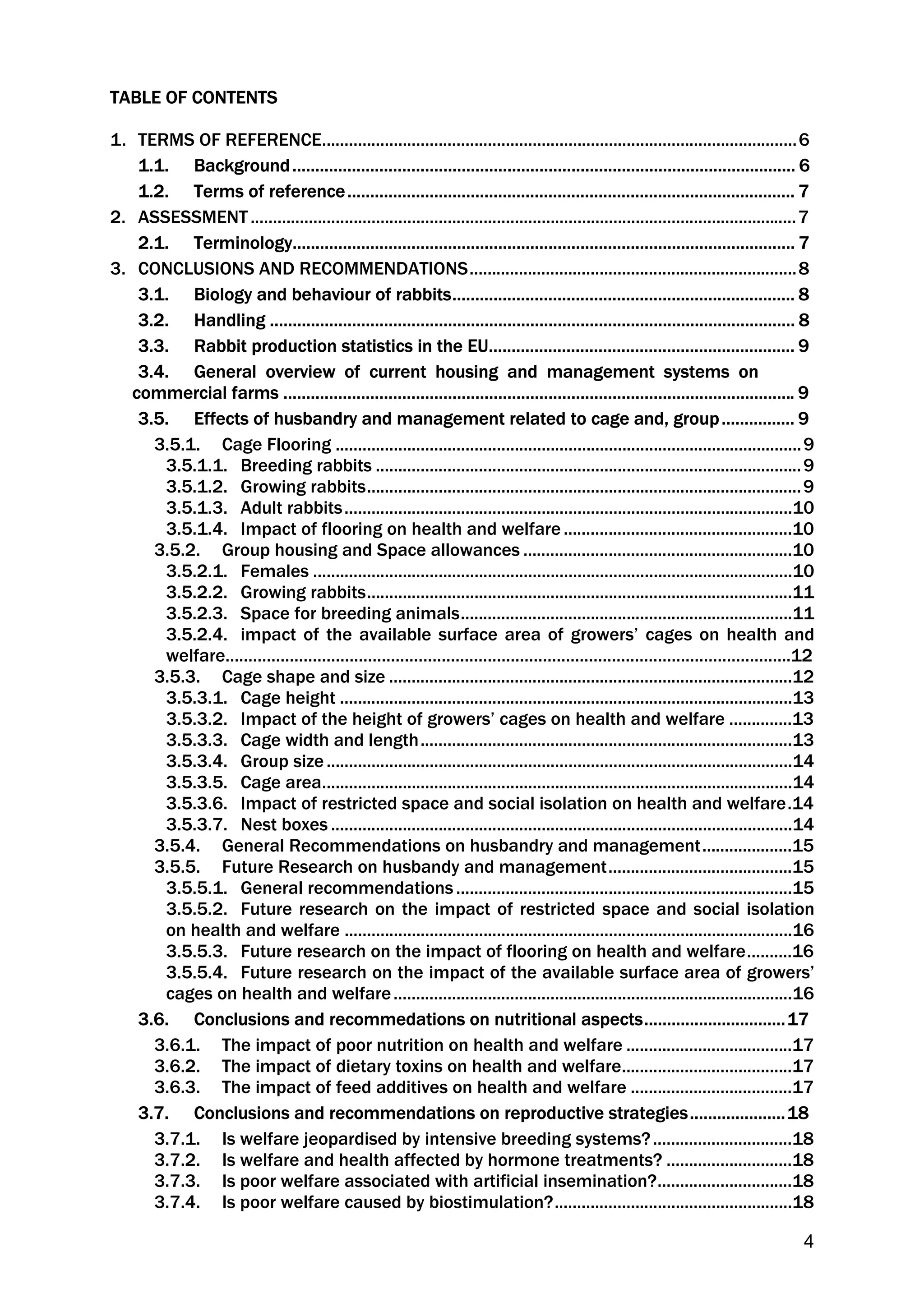 EFSA rabbit farming report 2005 EFSA-Q-2004-023 | PDF