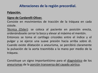 Examen físico del sistema cardiovascular | PPTX
