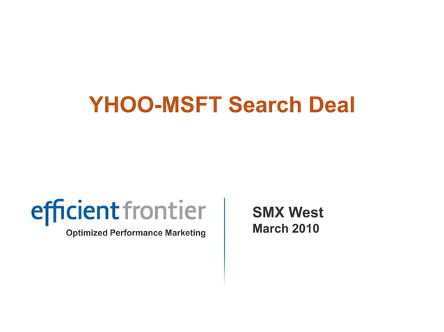 Microsoft + Yahoo: What’s It All Mean? | PPTX | Business | Business and Finance