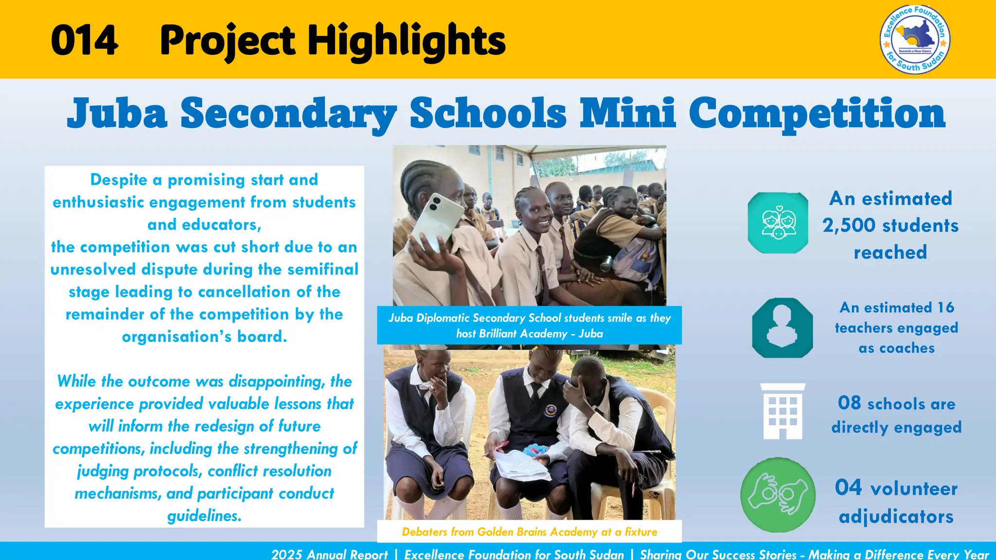 Excellence Foundation for South Sudan Annual Report 2025 | PDF