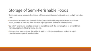 Classification of Food based on Ph and Perishability | PPT
