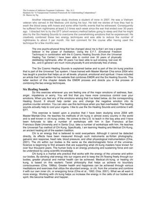 EFT, EMDR and the Six Healing Sound | PDF