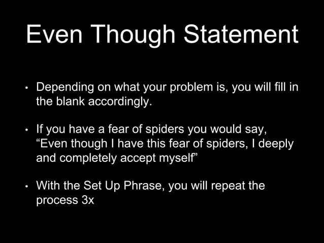 Jonah Robins | EFT’s Basic Recipe | PPT