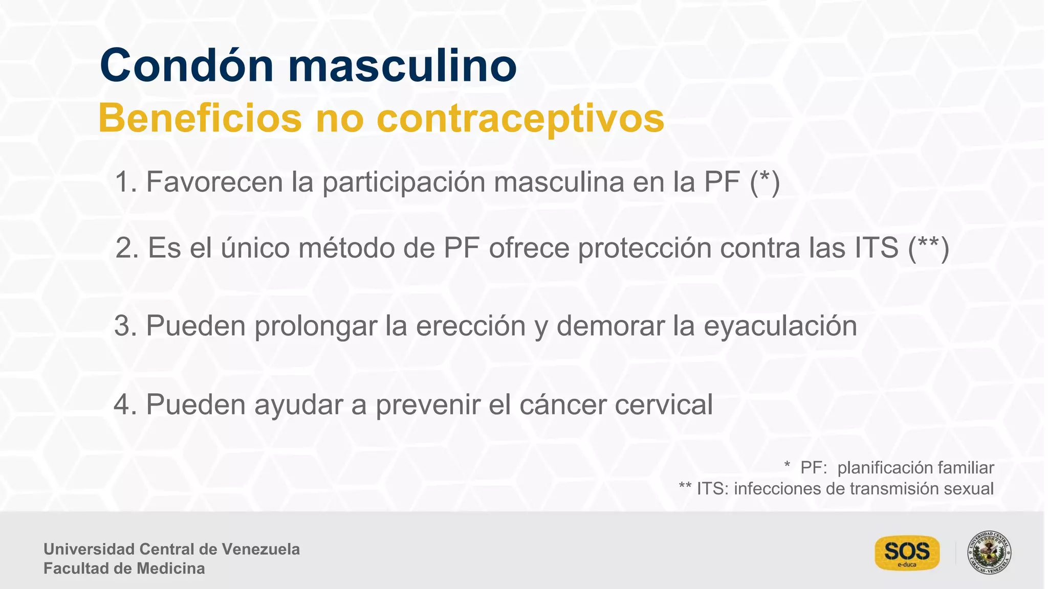 Métodos Anticonceptivos: aspectos generales, métodos naturales y de ...