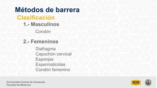 Métodos Anticonceptivos: aspectos generales, métodos naturales y de ...