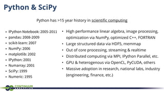 New Capabilities in the PyData Ecosystem | PPT