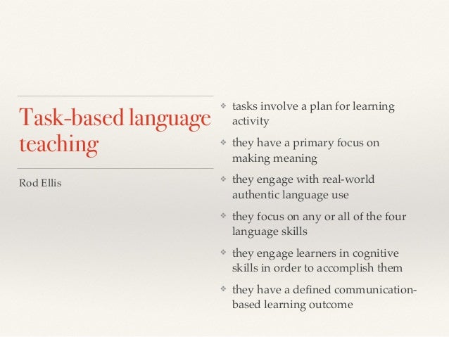 Task-based language teaching