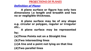 Projection Of Plane | PPTX
