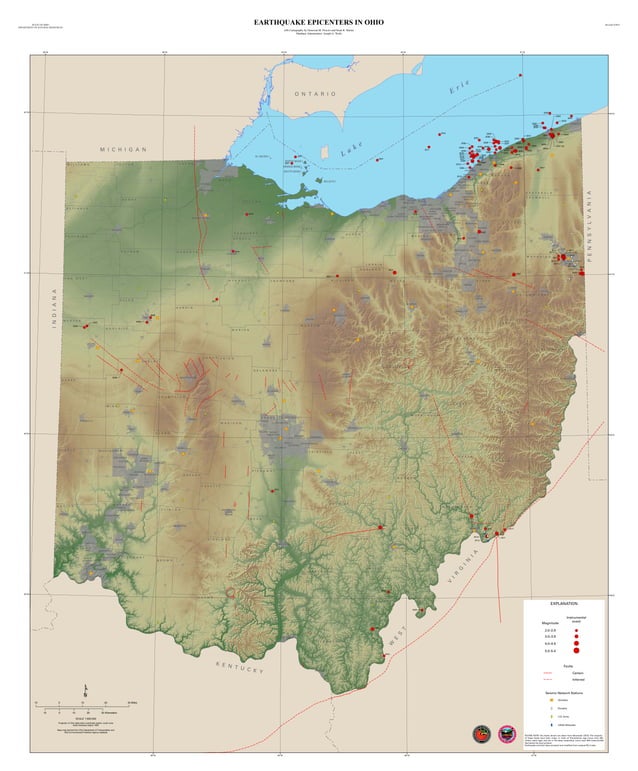 Earthquake Epicenters in Ohio | PDF