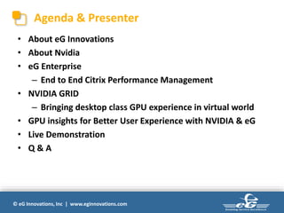 Managing the End User Experience with GPU-Powered Insights | PPT