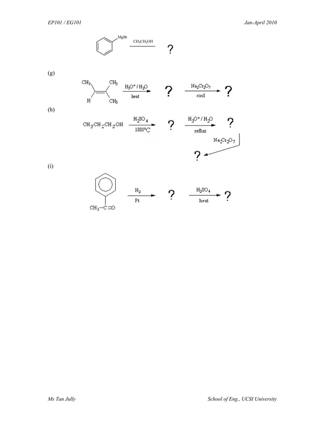 Organic Chemistry Assignment 5 | DOC