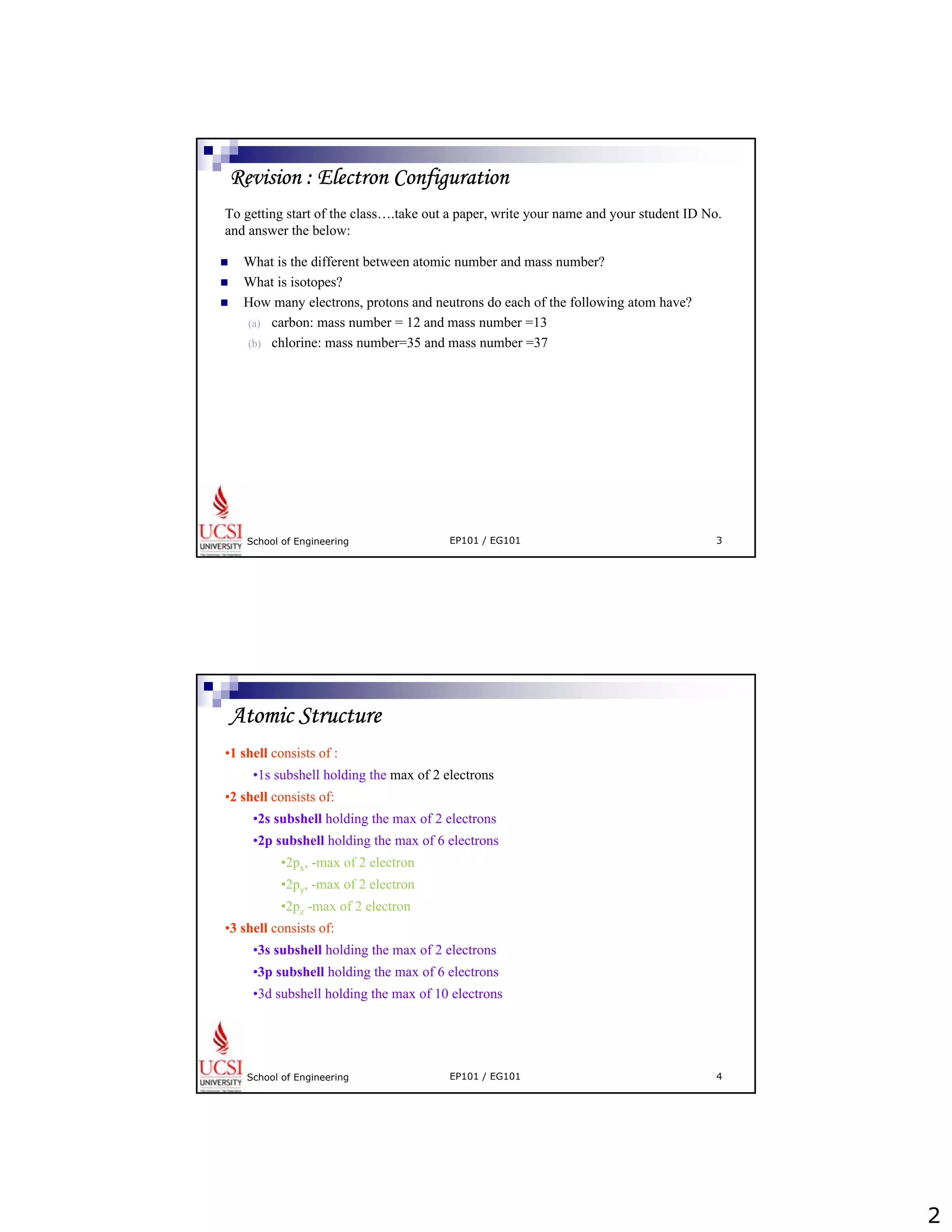 Introduction to Foundation of Chemistry 1 | PDF | Chemistry | Science