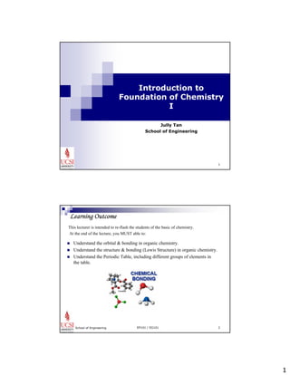 Introduction to Foundation of Chemistry 1 | PDF | Chemistry | Science
