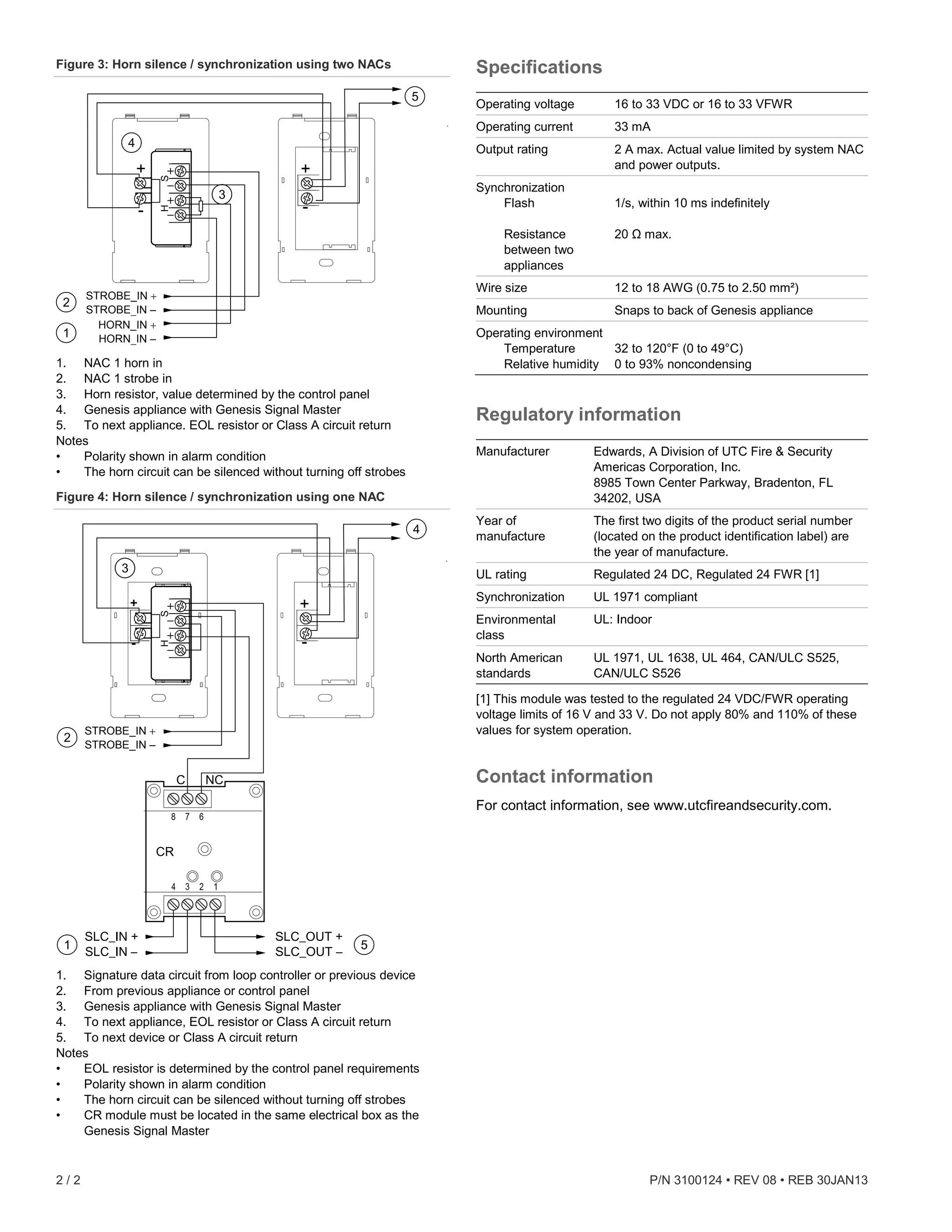 Edwards Signaling EG1M Installation Manual | PDF