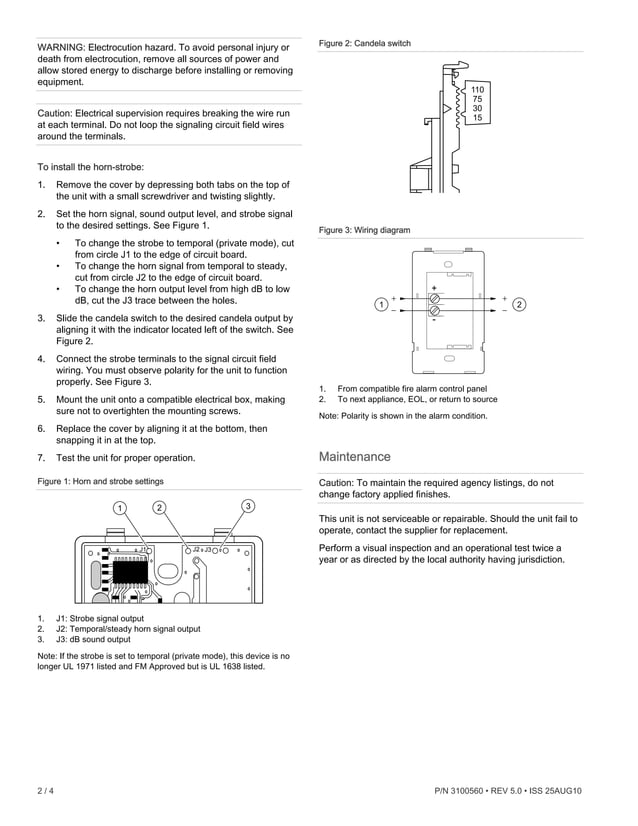 Edwards Signaling EG1RF-HDVM Installation Manual | PDF