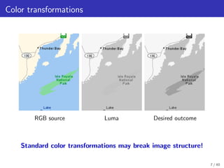 Laplacian Colormaps: a framework for structure-preserving color transformations | PPT
