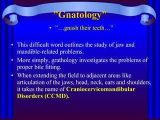 gnatology | PPT