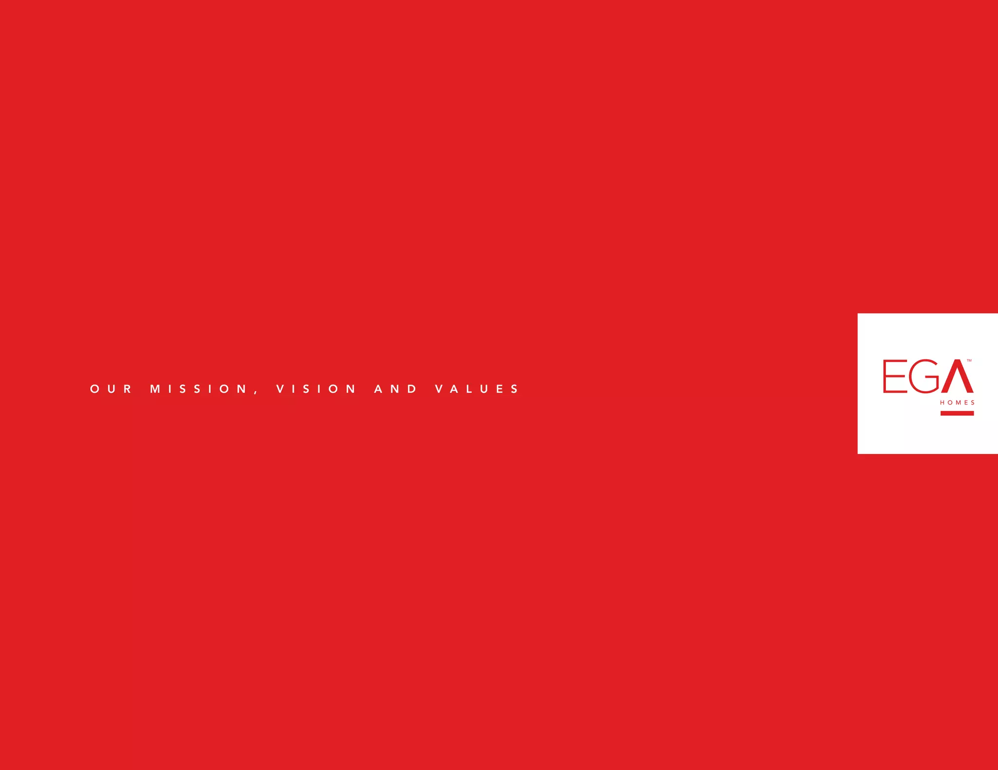 EGA Homes Principles | PDF