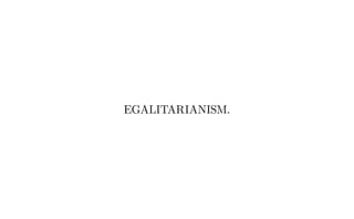 EGALITARIANISM | PDF