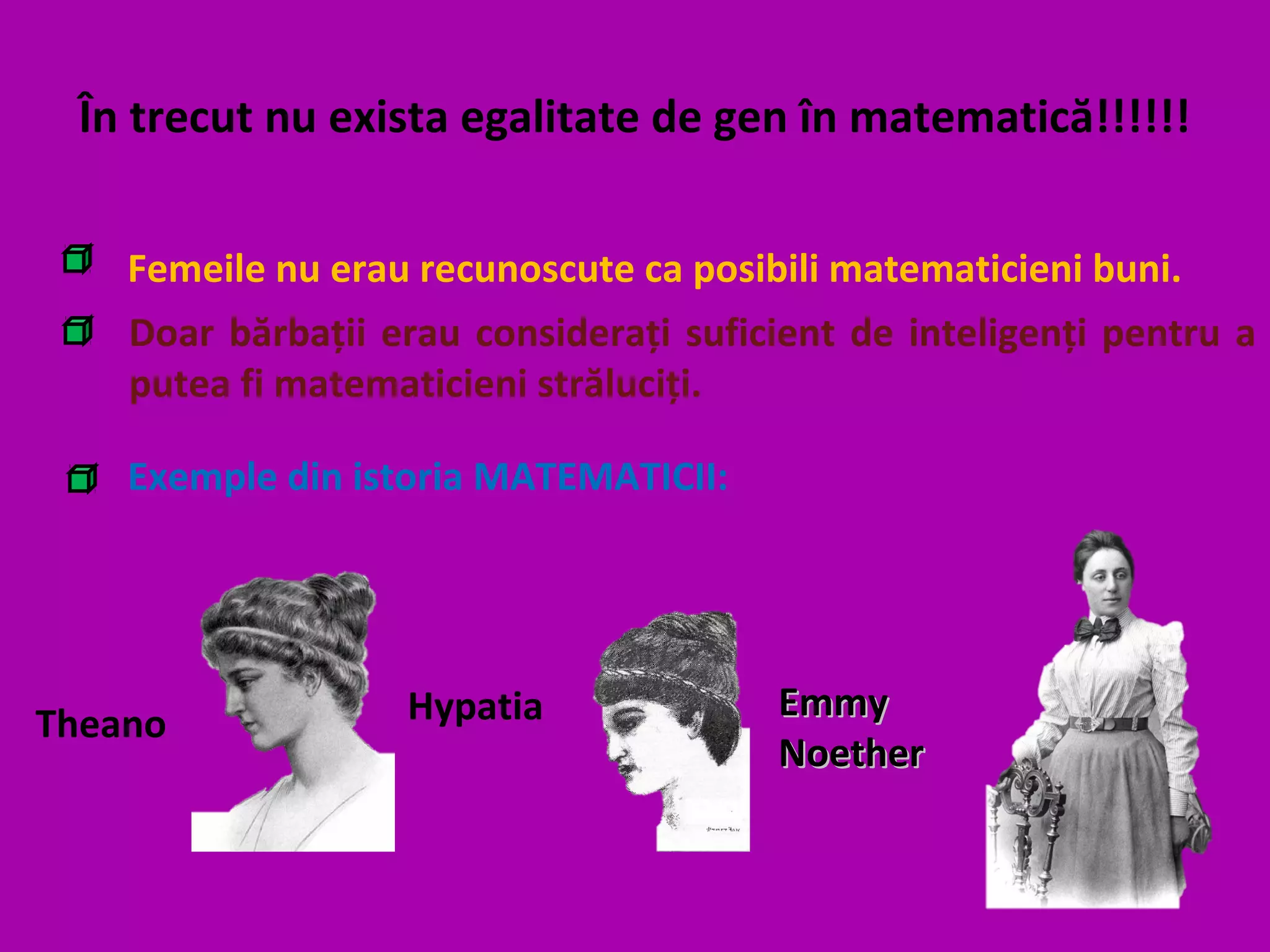 Egalitatea de gen in matematica | PPT