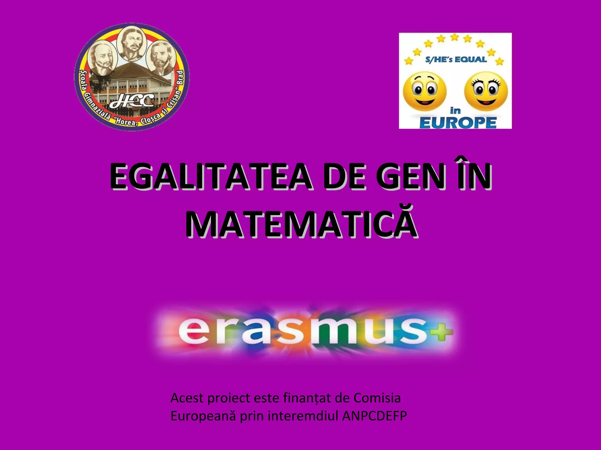 Egalitatea de gen in matematica | PPT