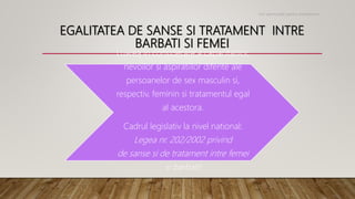 Egalitate de sanse | PPTX