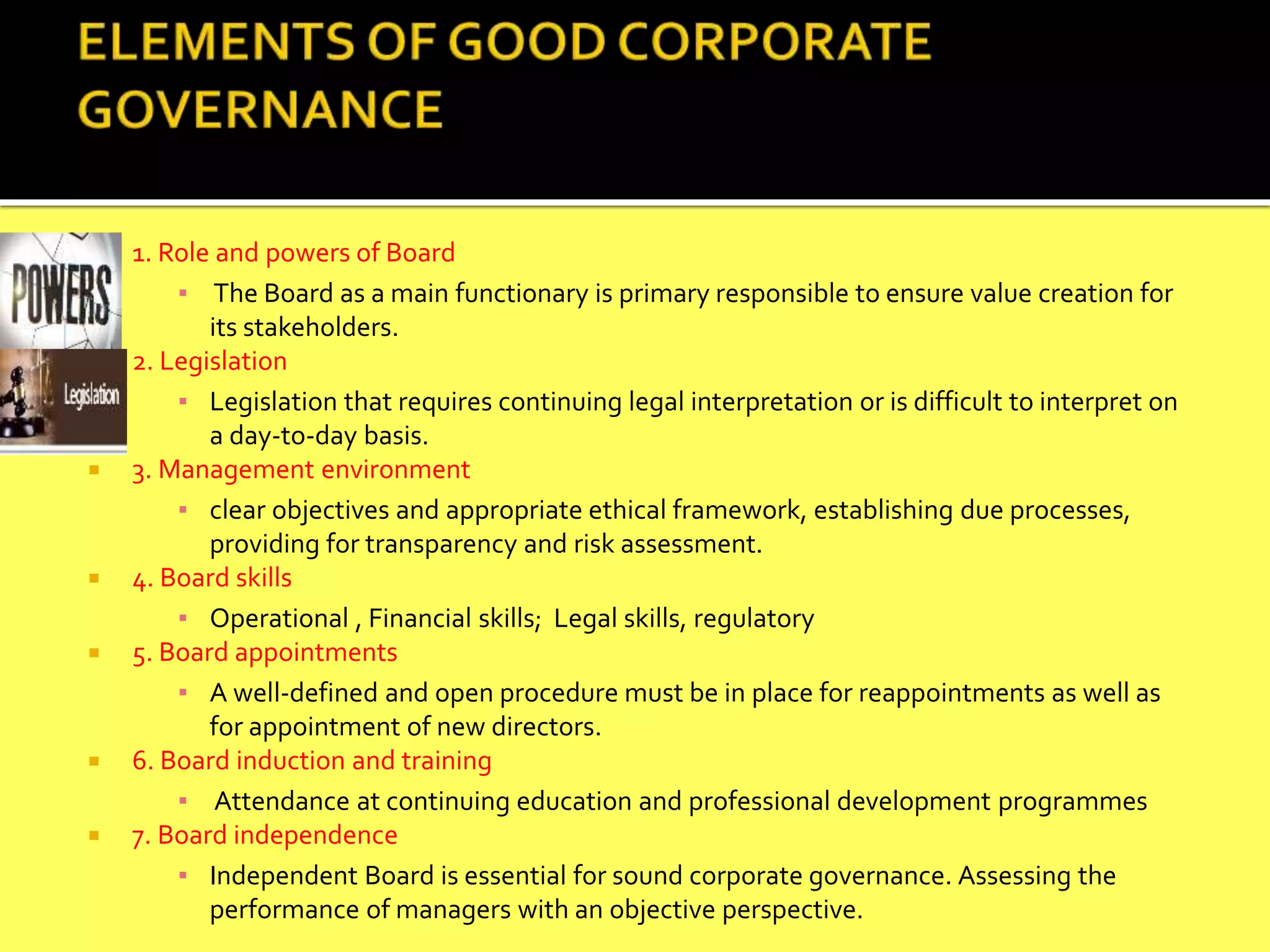 CH- 3 CONCEPTUAL FRAMEWORK OF CORPORATE GOVERNANCE | PPTX
