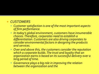 CH -11 CORPORATE GOVERNANCE AND OTHER STAKEHOLDERS | PPTX