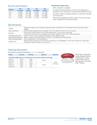 Edwards Signaling EGC-S7 Data Sheet | PDF