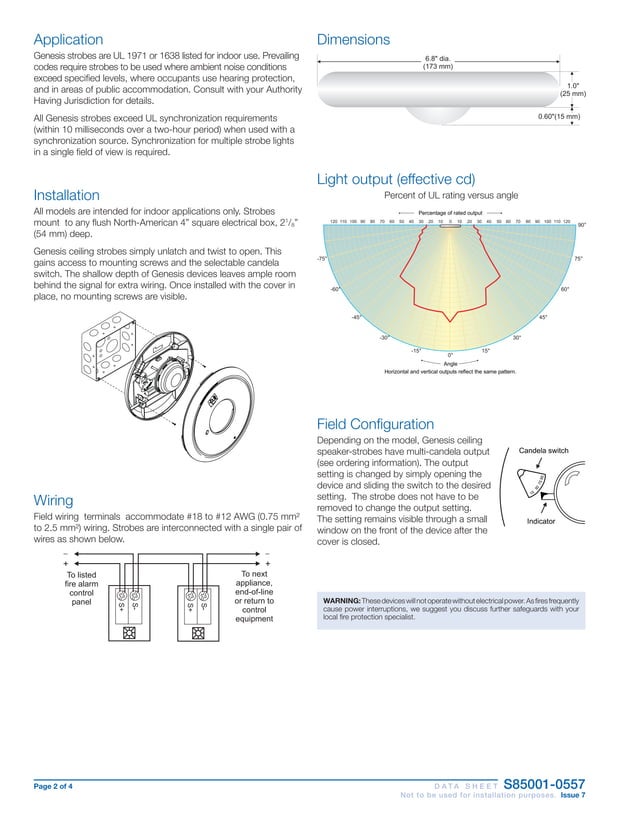 Edwards Signaling EGC-VM Data Sheet | PDF