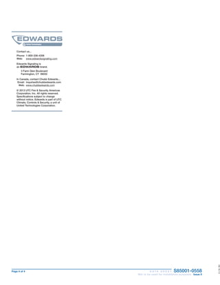 Edwards Signaling EGCF-S7 Data Sheet | PDF