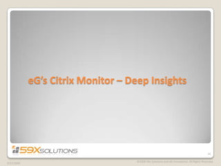 eG Citrix Monitor | PPT
