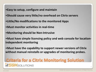 eG Citrix Monitor | PPT