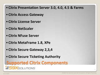 eG Citrix Monitor | PPT