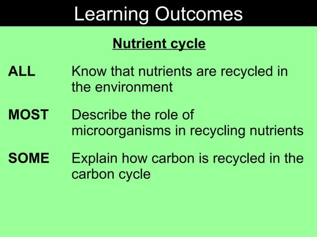 GCSE Biology Nutrient cycle | PPT