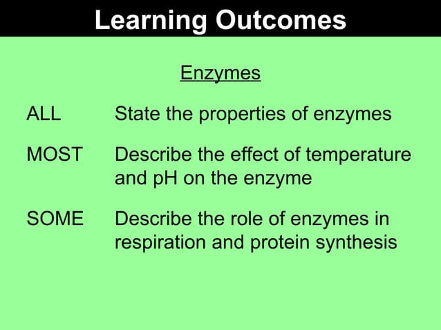 GCSE Biology Enzymes | PPT