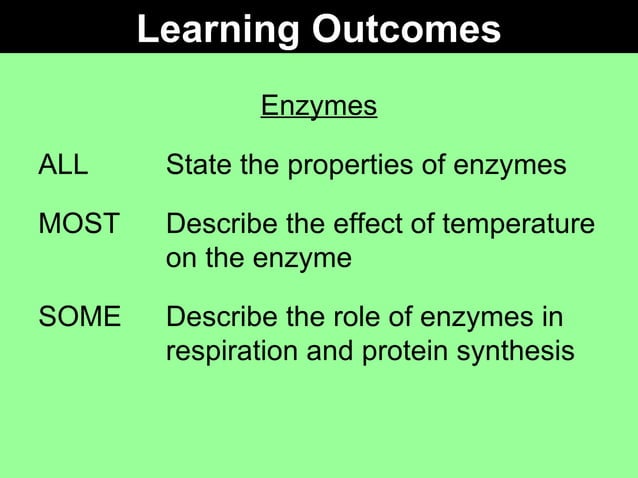 GCSE Biology Enzymes | PPT