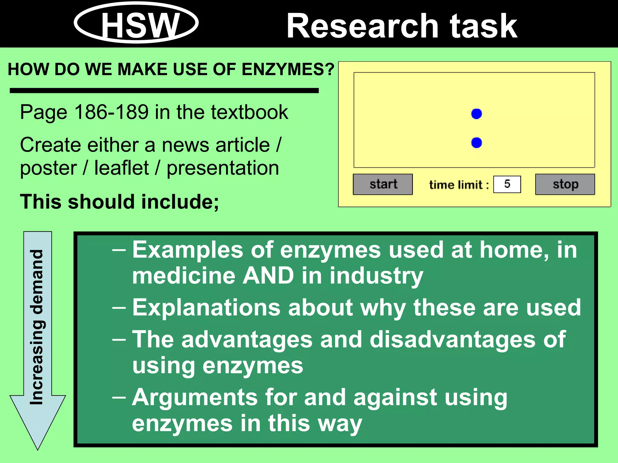 GCSE Biology Making use of enzymes | PPT