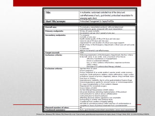 Early goal-directed therapy in severe sepsis and septic shock: ProCESS ...