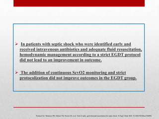 Early goal-directed therapy in severe sepsis and septic shock: ProCESS ...