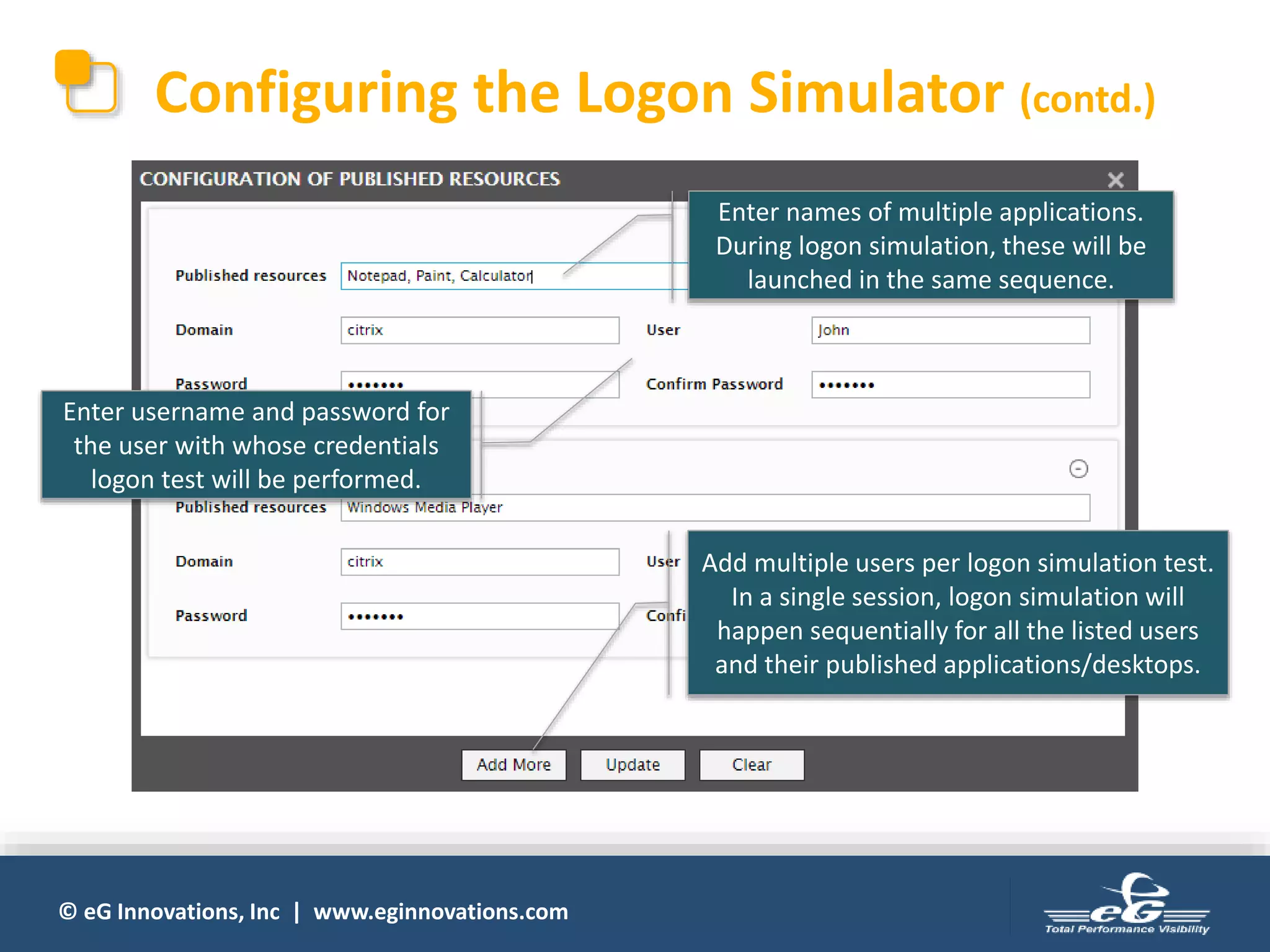 eG Enterprise Logon Simulator for Citrix XenApp & XenDesktop | PPT