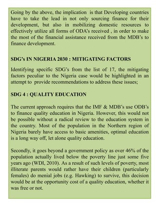 Egeonu Jesse Final Project MOOC Finance for Development | PDF