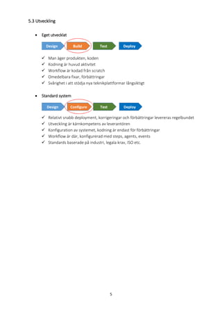 Affärssystem: Eget vs. standard | PDF