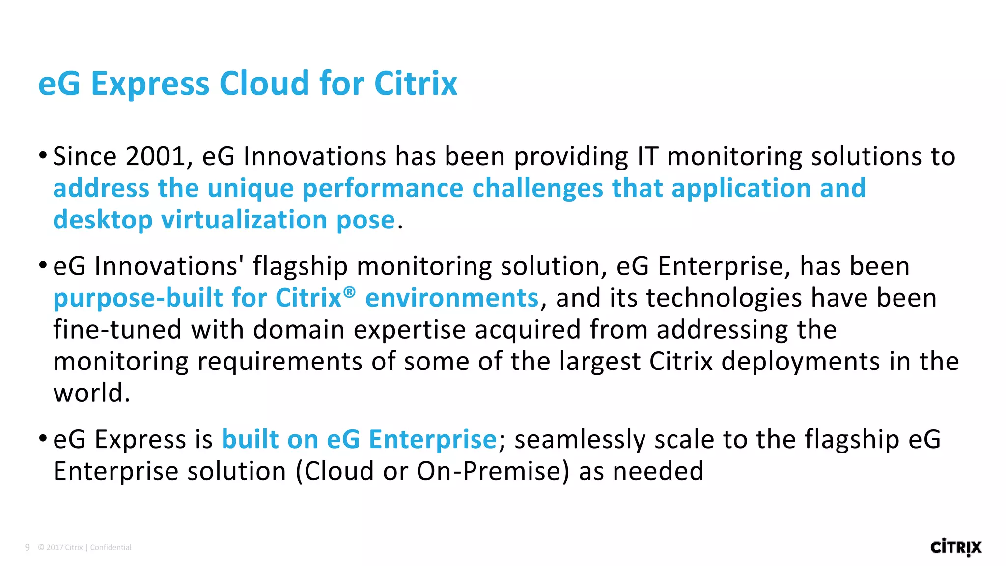 eG Express Cloud for Citrix Workspaces | PPT