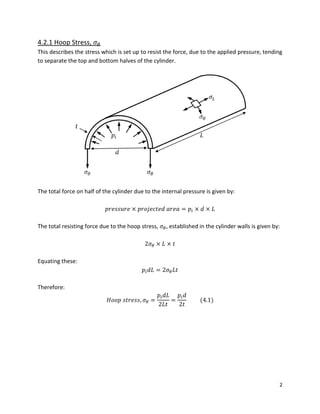 Egf316 thin and thick cylinders notes | PDF